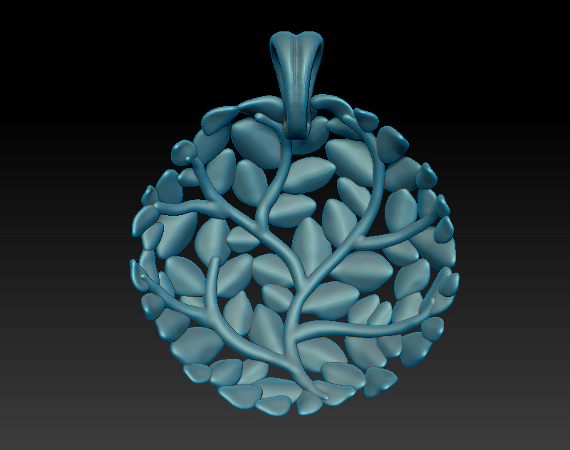 Round pendant, 3D model for printing, stl jewelry