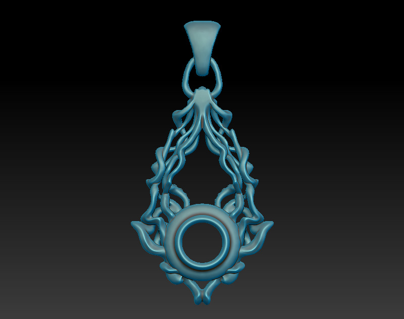 3D pendant, digital modeling