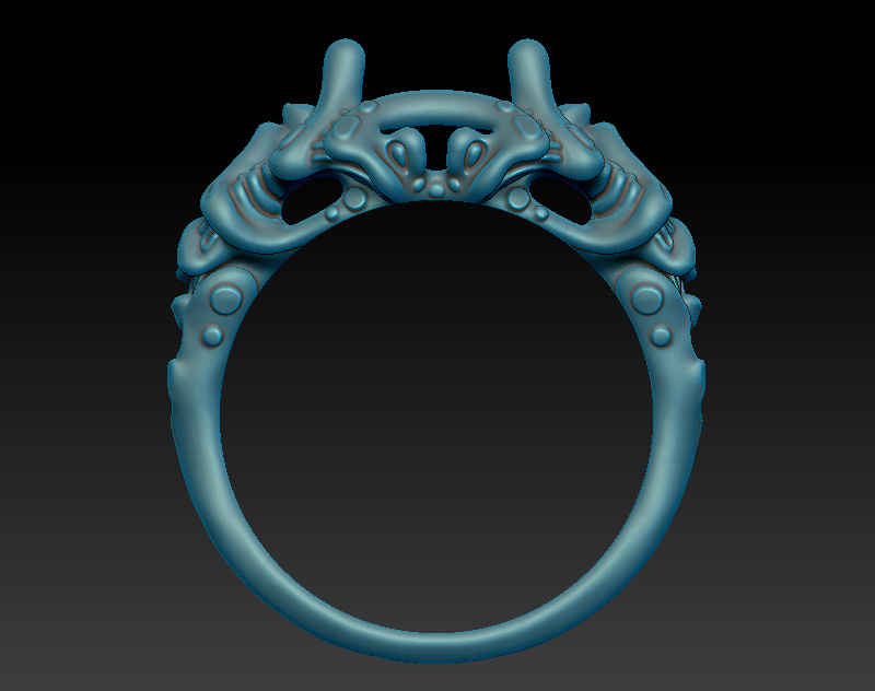 Massive ring, 3D models for jewelry, digital file for printing