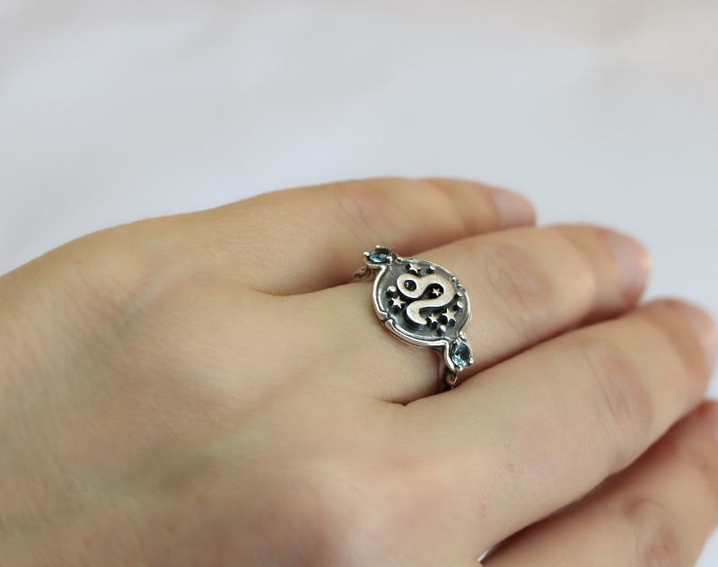 Zodiac signs ring set
