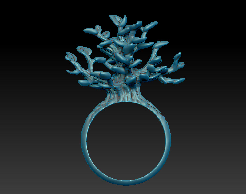 Tree ring, 3d jewelry model, 3D prints