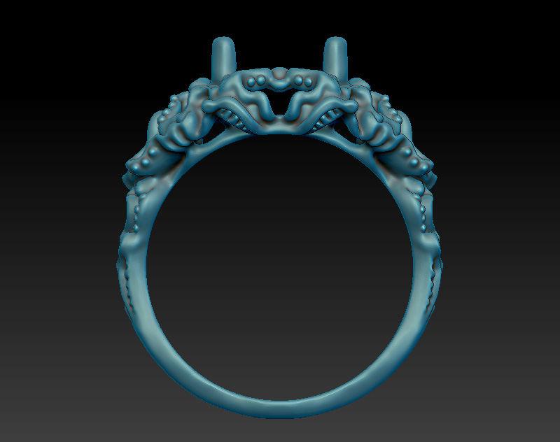 Sculpted 3D ring model. Download digital files