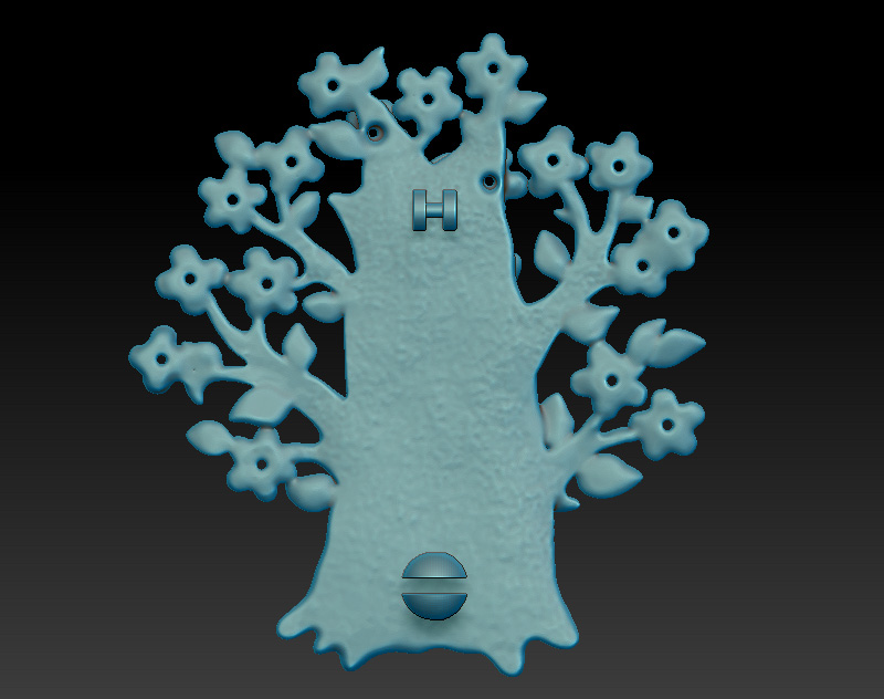 Tree brooch stl download, 3d model for jewelry
