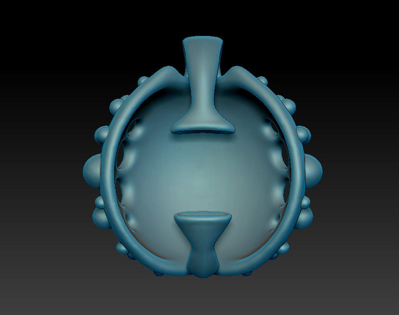 Stone pendant, stl model, 3D print