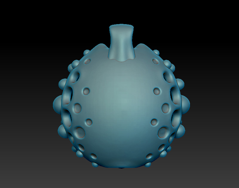 Stone pendant, stl model, 3D print