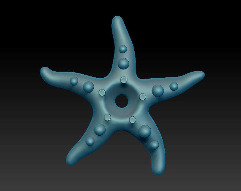 Starfish pendant necklace 3D model, stl jewelry